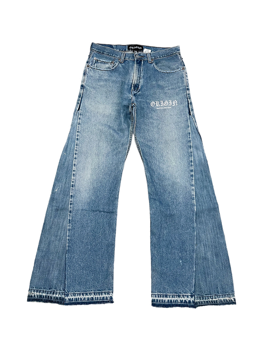 OE Blu Iced Out Flared Jeans – Origin