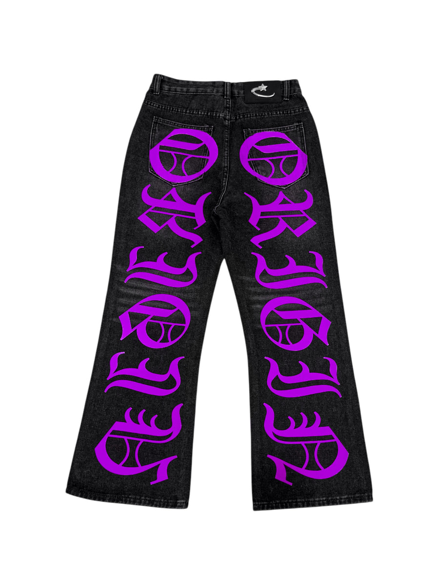 OE Denim Jeans Boot Cut Purp On Black – Origin