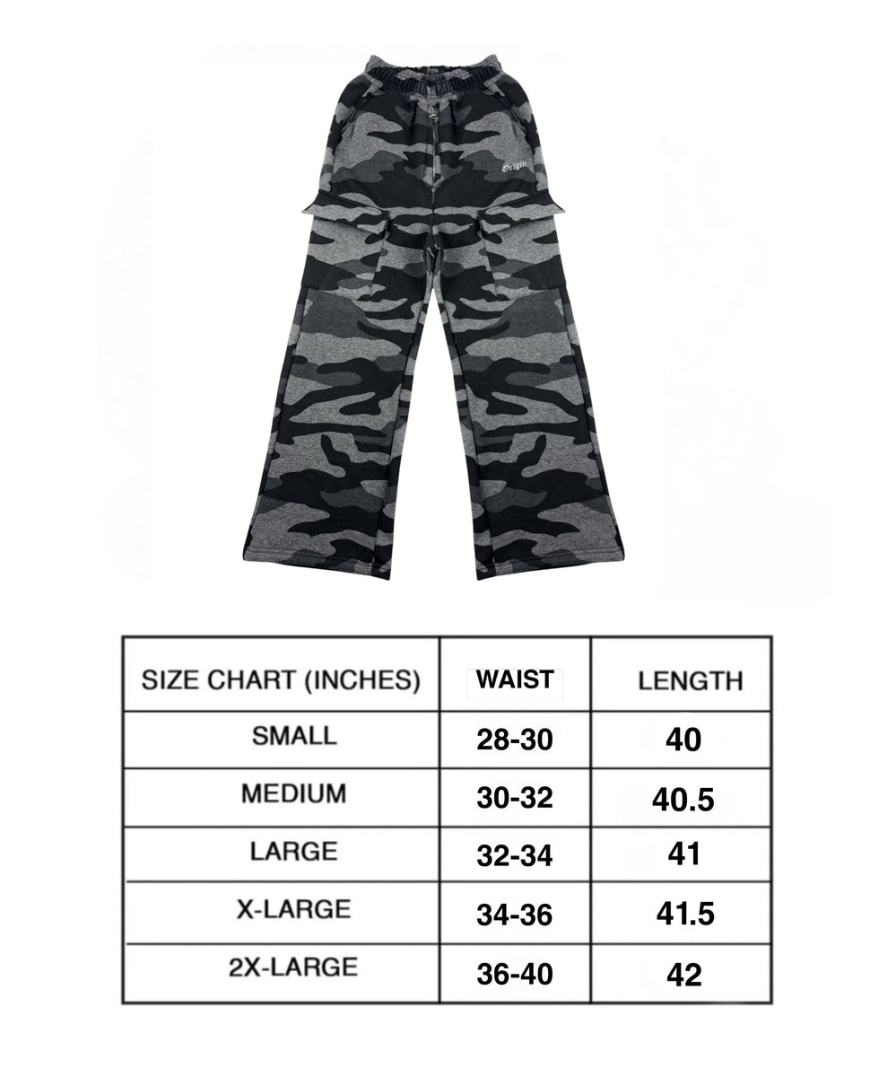 OE Midnight Camou Cargo Sweats Reflective – Origin